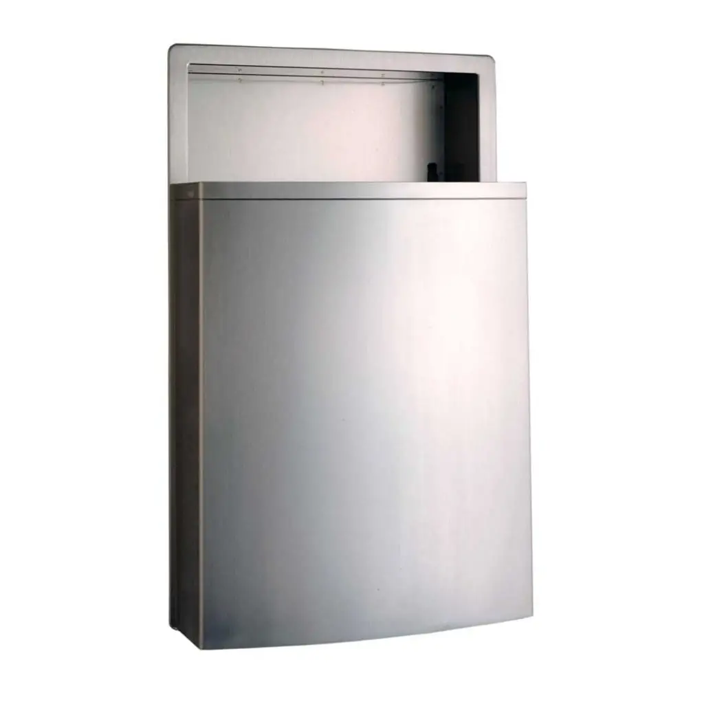 Bobrick ConturaSeries® Recessed Waste Receptacle with LinerMate ...